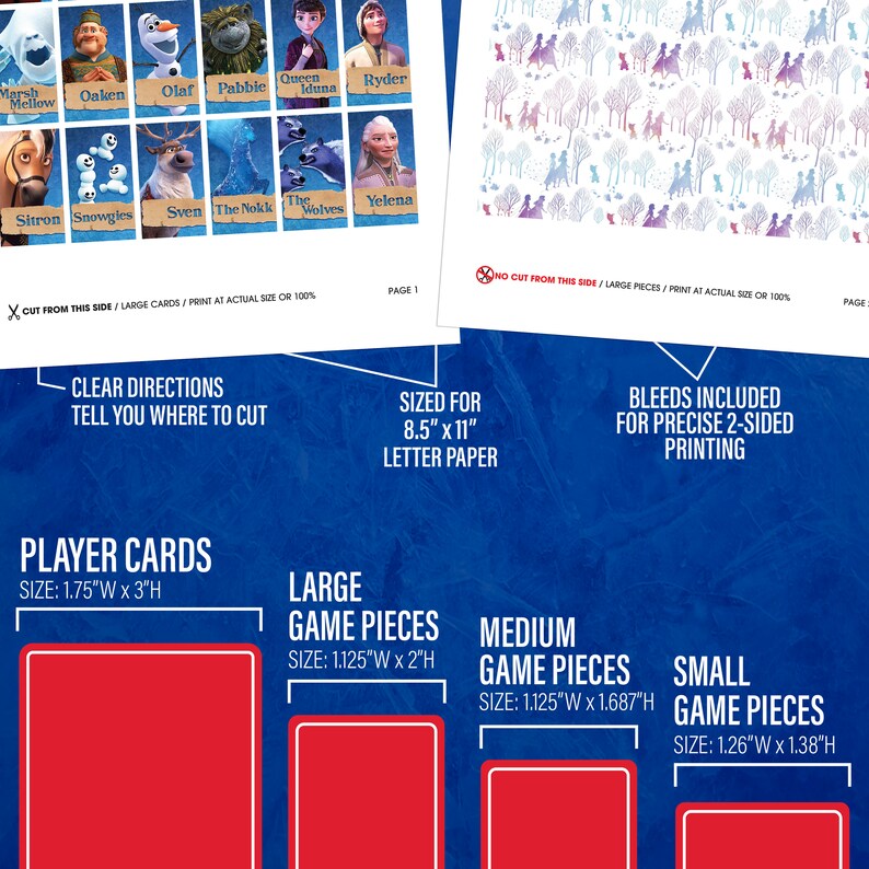 Frozen Guessing Game | Digital Download | Frozen 1 Frozen 2 Themed ...