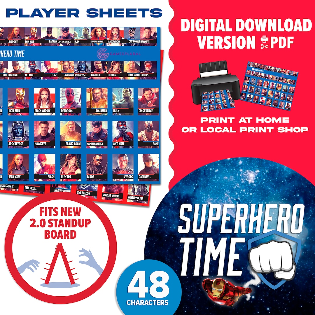 Superhero Time 2.0 Guessing Game | Digital Download | Toy Story Themed ...