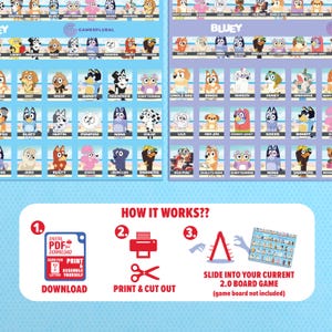 Bluey 2.0 Guessing Game | Digital Download | Bluey Themed Player Sheets ...