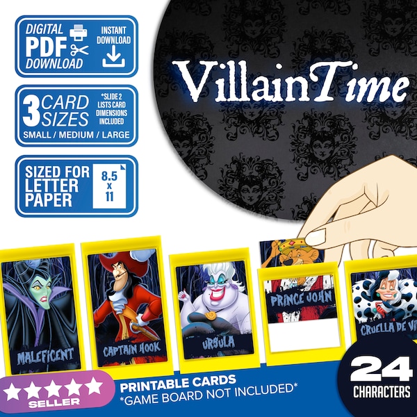 Villain Cards - Etsy