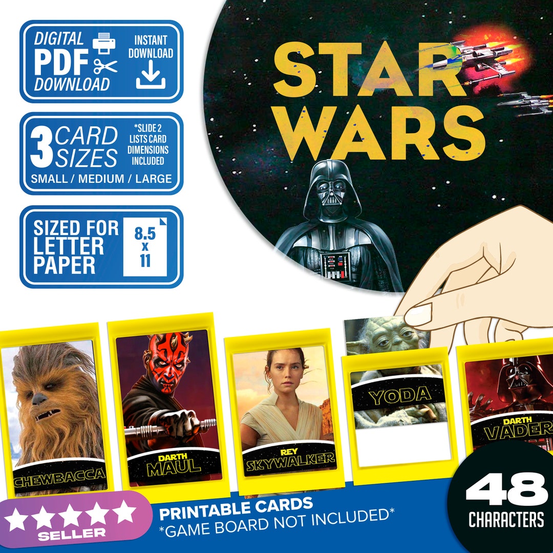 Star Wars Guessing Game | Digital Download | Star Wars Themed Cards You ...