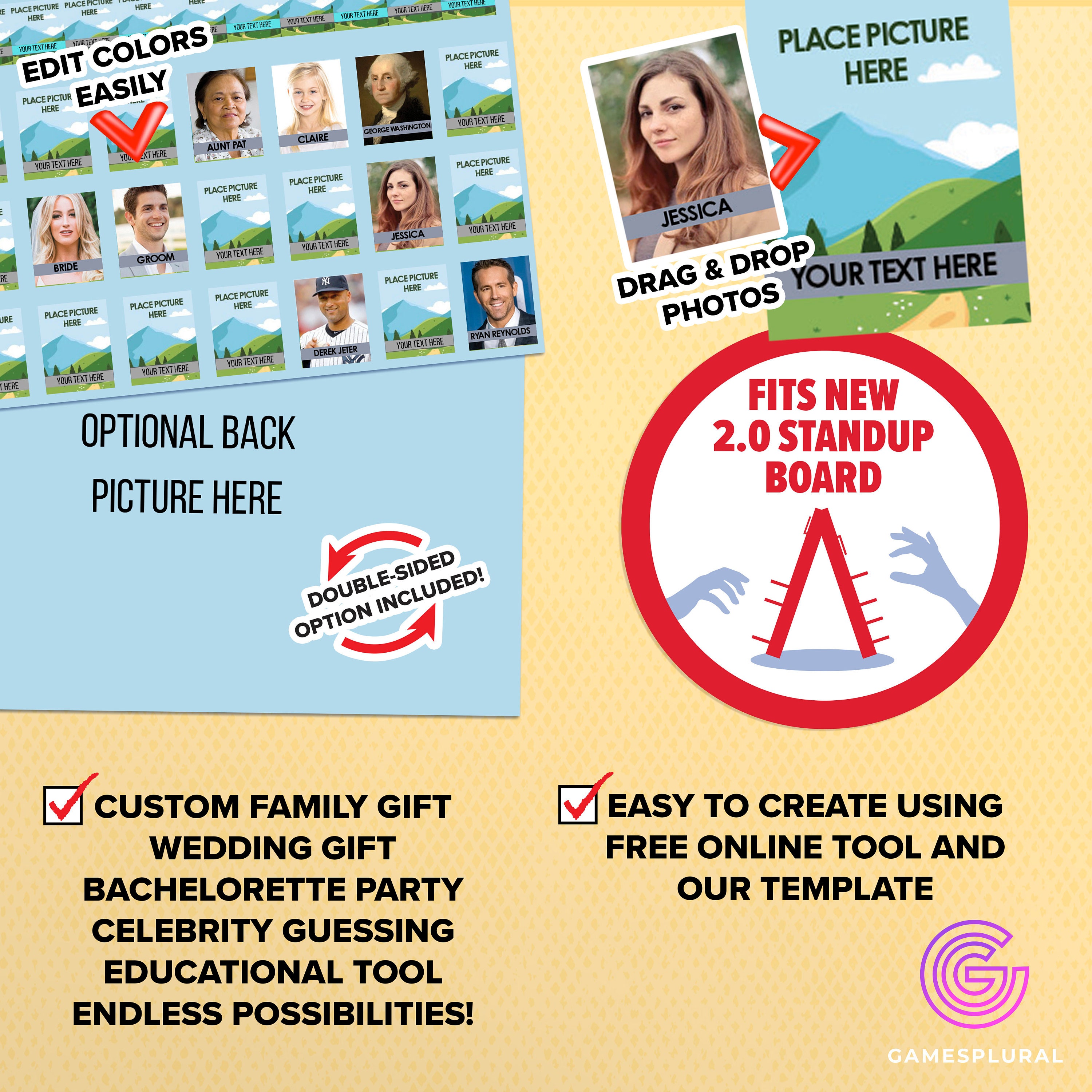 Editable Template 2.0 Guessing Game Digital Download - Etsy UK