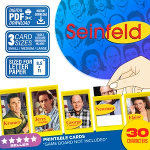 Seinfeld Guessing Game | Digital Download | Seinfeld Themed Cards You ...