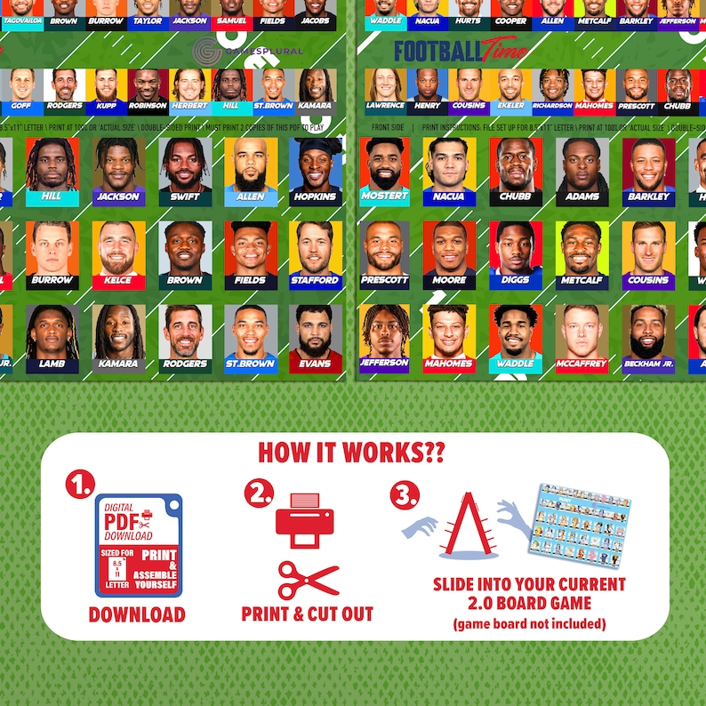 Football Time 2.0 Guessing Game | Digital Download | Football Themed ...