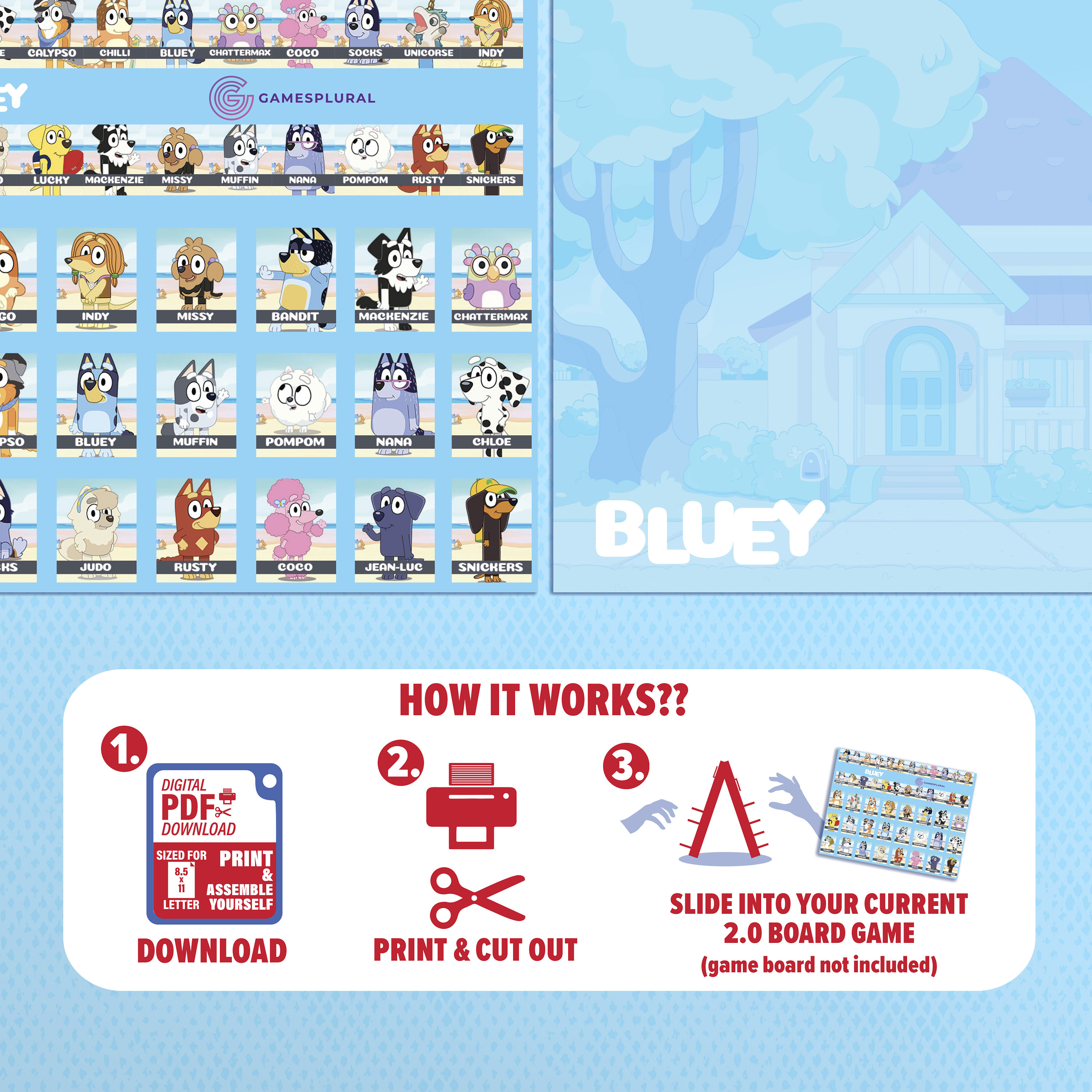 Bluey 2.0 Guessing Game Digital Download Bluey Themed - Etsy UK