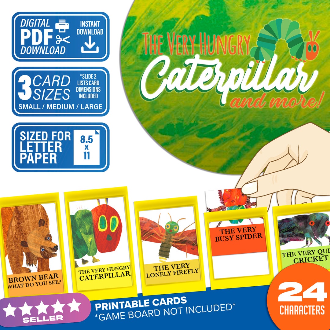 Very Hungry Caterpillar Guessing Game | Digital Download | Caterpillar ...