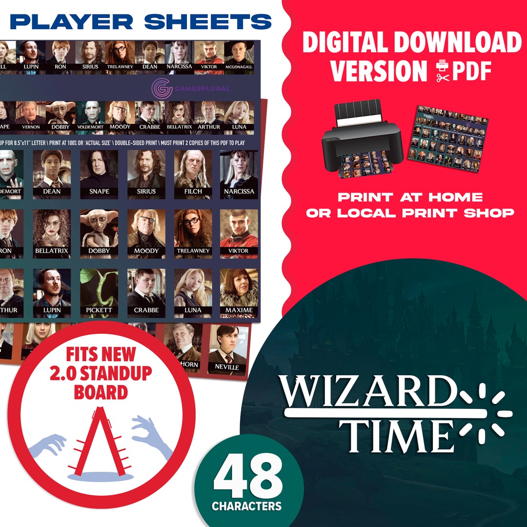 Wizard Time 2.0 Guessing Game | Digital Download | Wizard Themed Player ...