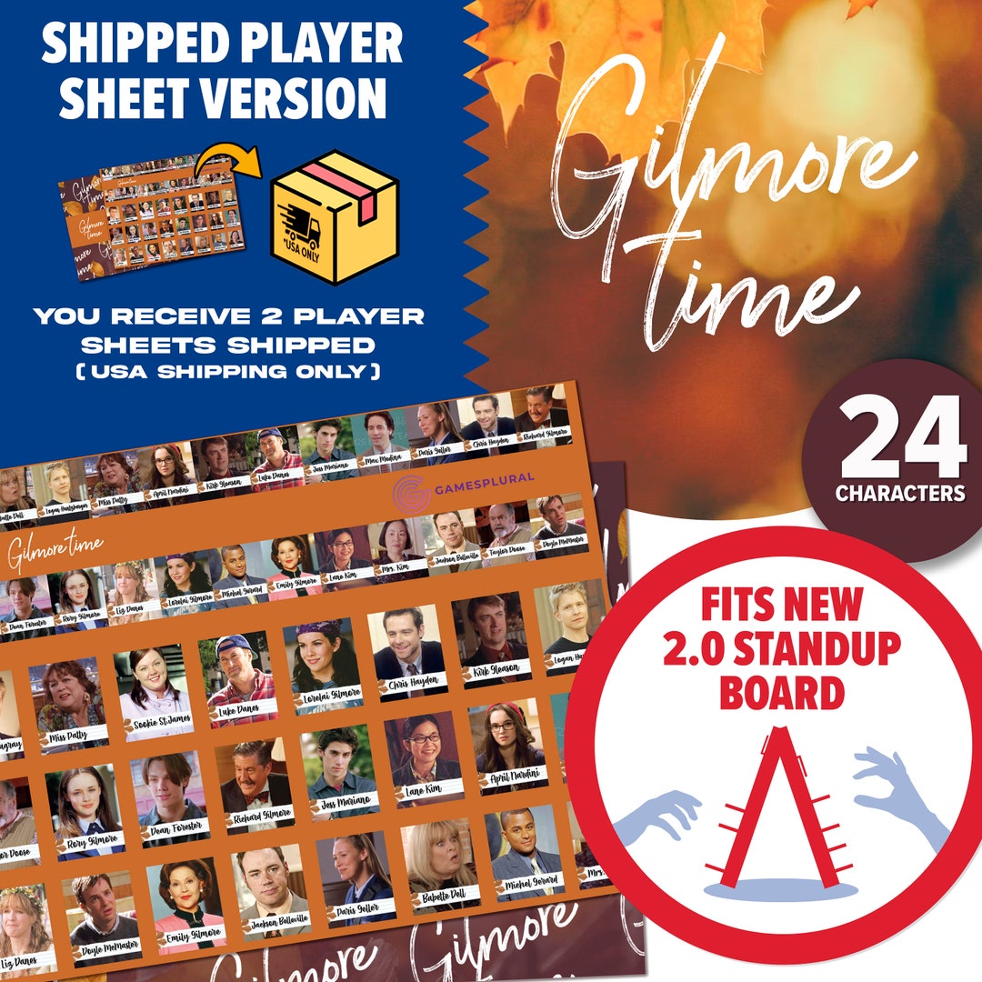 Shipped Gilmore Time 2.0 Guessing Game | Physical Player Sheets Shipped ...