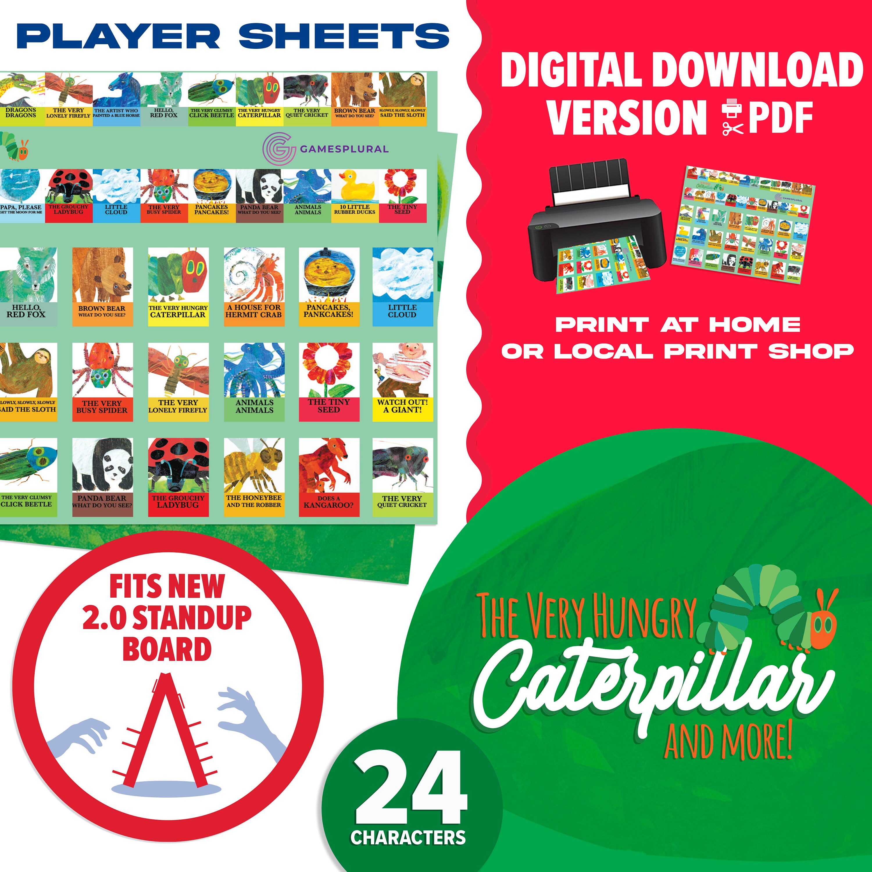 The Very Hungry Caterpillar 2.0 Guessing Game Digital Download Hungry ...