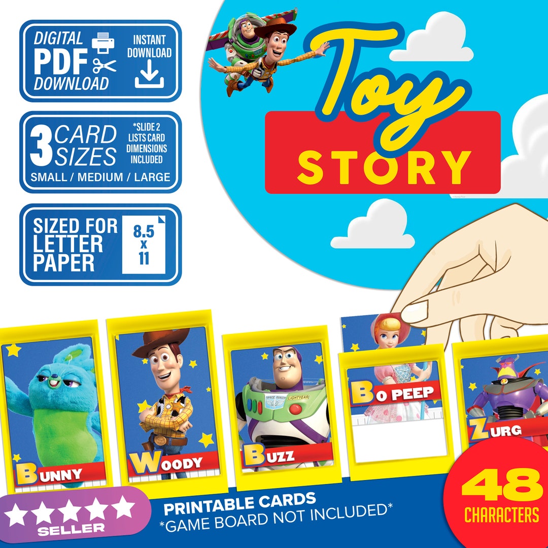 Toy Story Guessing Game | Digital Download | Toy Story Themed Cards You ...