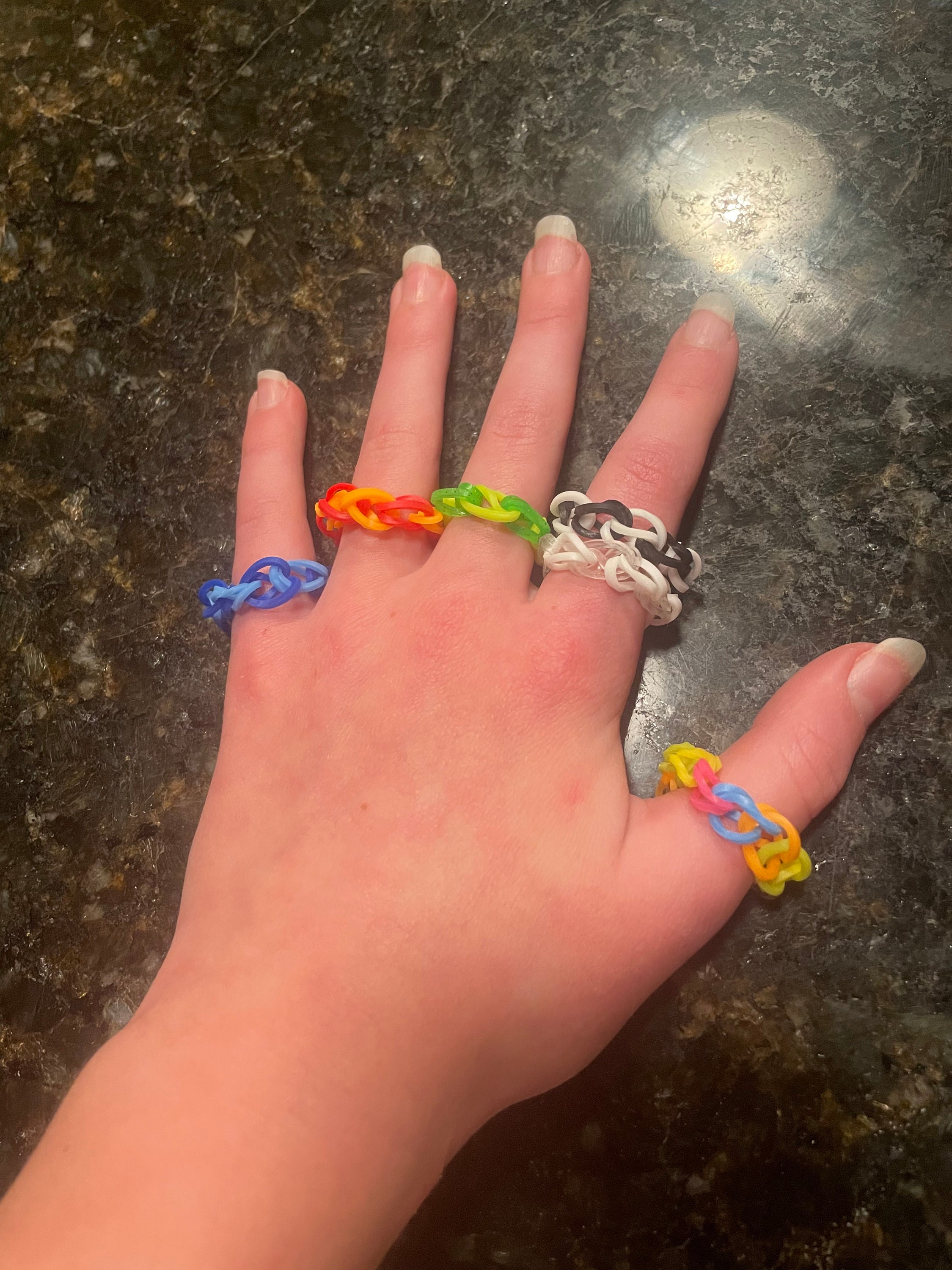 Rubber Band Rings - Etsy