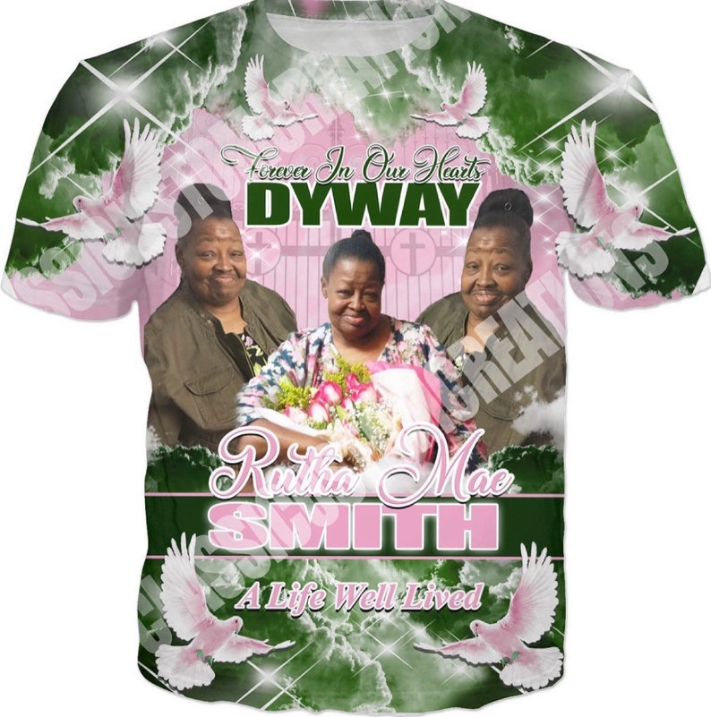 Custom 3D Sublimation Memorial T-shirts - Etsy