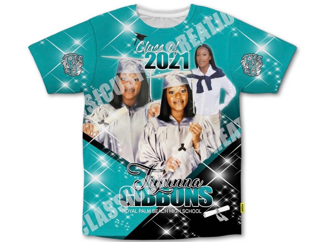 Custom 3D Sublimation Graduation T-shirts - Etsy