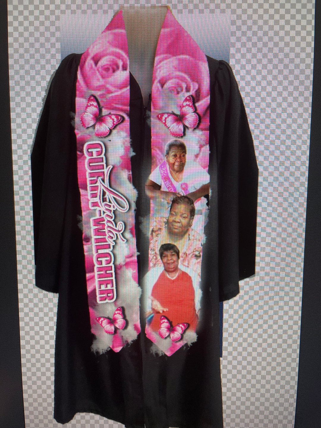 Custom 3D Memorial Sublimation Stole/stash - Etsy