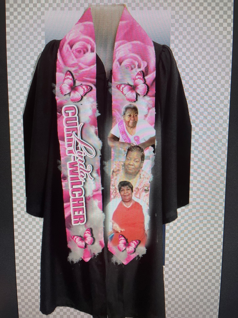 Custom 3D Memorial Sublimation Stole/stash - Etsy