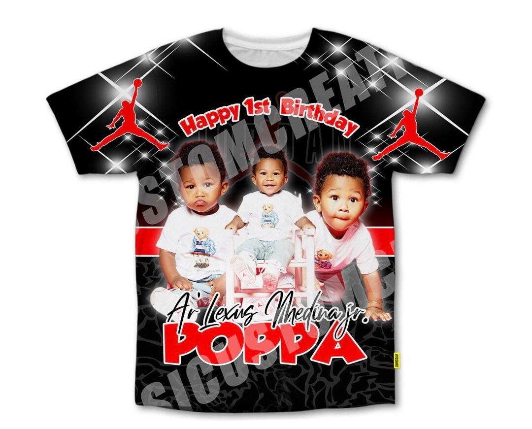 Custom Jordan 3D Birthday Sublimation T-shirt - Etsy