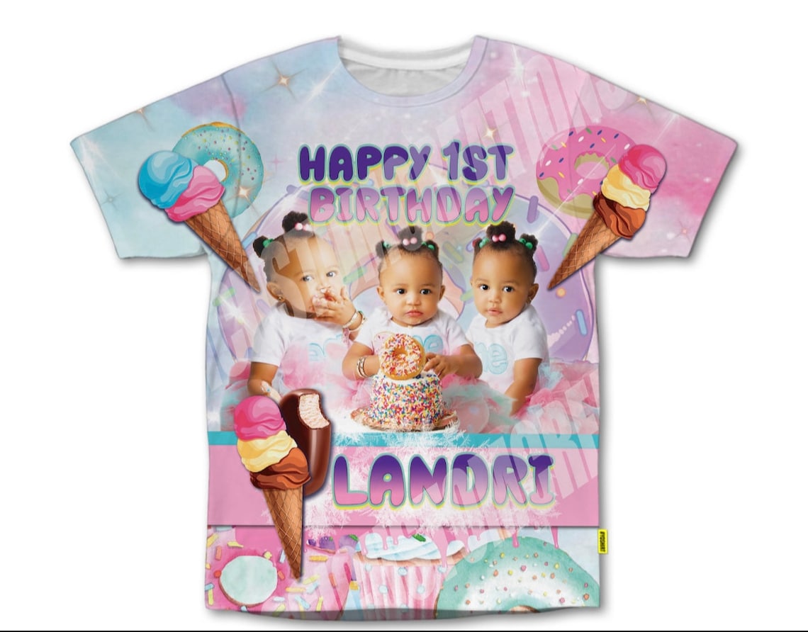 Custom 3D Sublimation Birthday T-shirts - Etsy