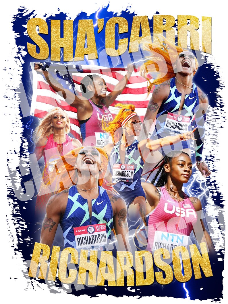Sha'Carri Richardson svg olympische svg usa svg Track - Etsy.de