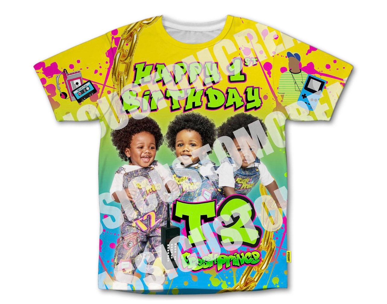 Custom 3D Fresh Prince Birthday Sublimation T-shirt - Etsy
