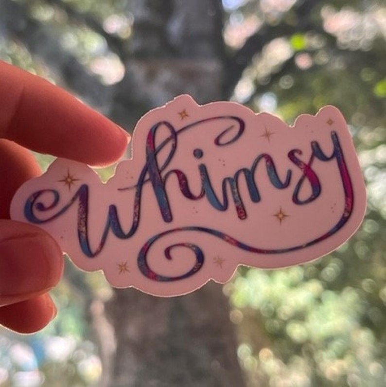 Whimsy 3 Vinyl Die-cut Sticker for Water Bottles - Etsy
