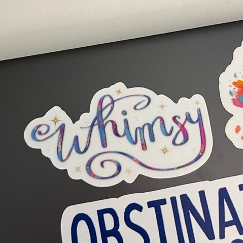 Whimsy 3 Vinyl Die-cut Sticker for Water Bottles - Etsy