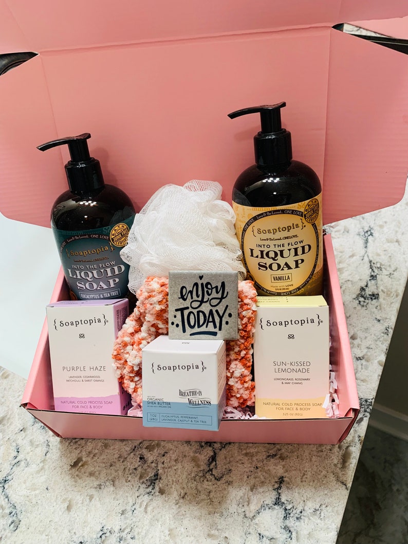 Deluxe Spa Gift Set - Soaptopia - All Natural, Organic, Small Batch ...