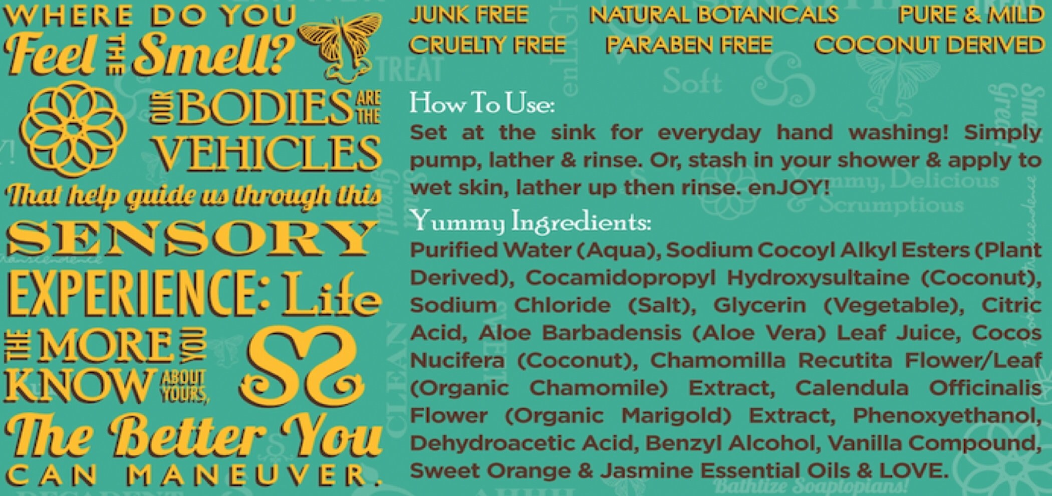 Beauty & the Beach Liquid Soap - Soaptopia - Sweet Orange, Jasmine ...