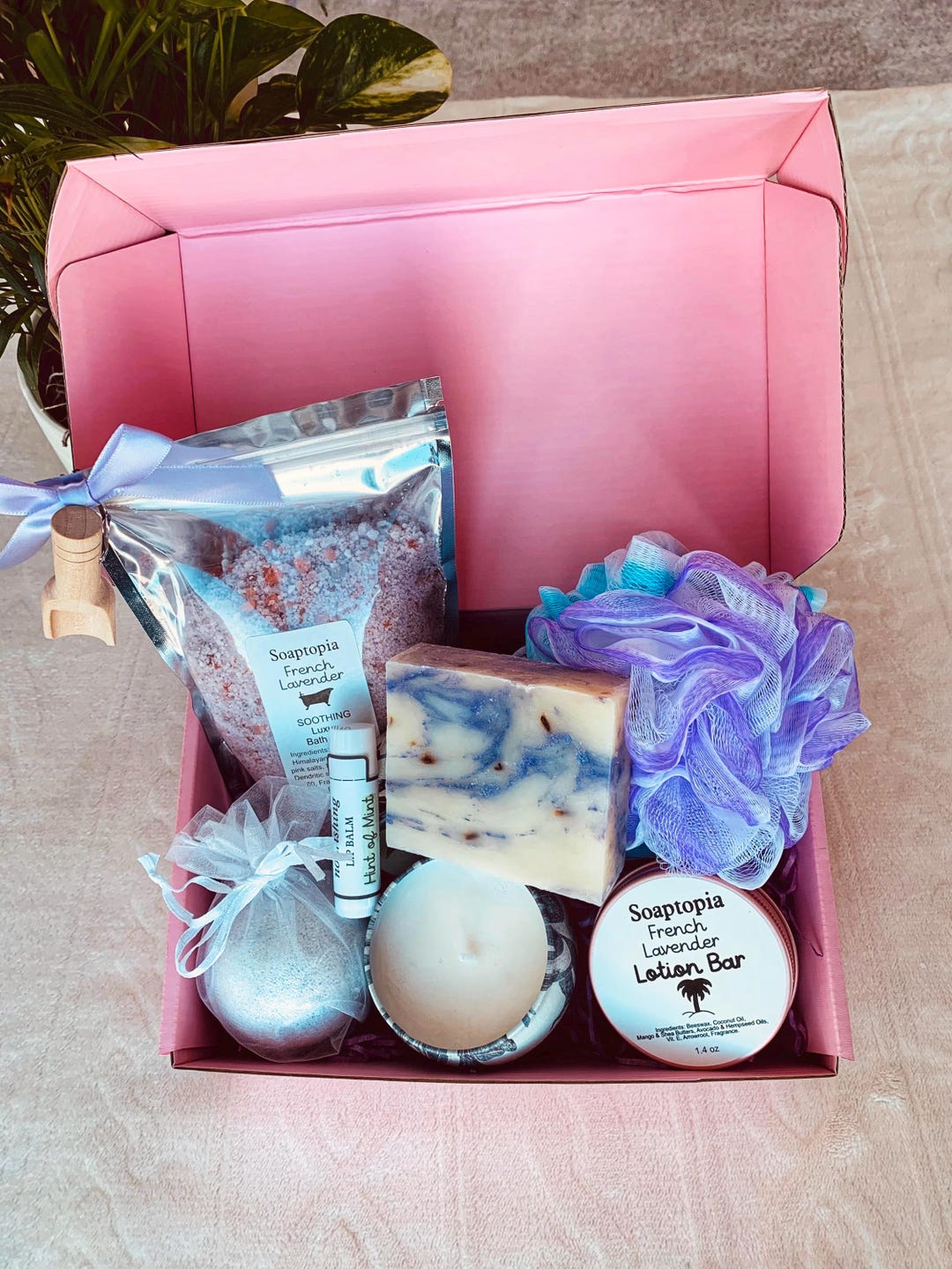 Lavender Spa Gift Box - Etsy