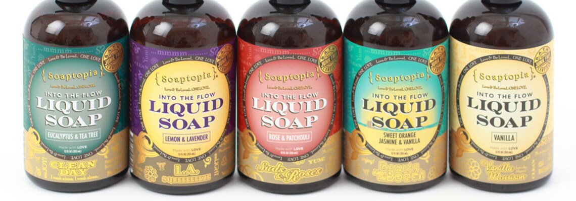 LA Squeeze Liquid Soap - Soaptopia - Lemon and Lavender - Citrus All ...