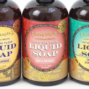 LA Squeeze Liquid Soap - Soaptopia - Lemon and Lavender - Citrus All ...