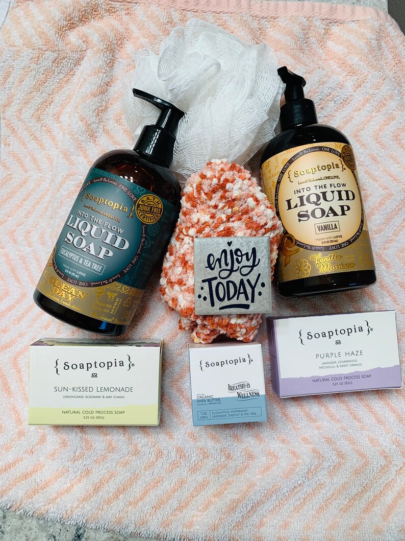 Deluxe Spa Gift Set - Soaptopia - All Natural, Organic, Small Batch ...