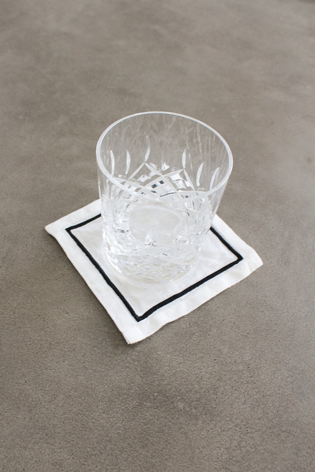 Embroidered Edge Coasters in Black (set of Four) - Etsy