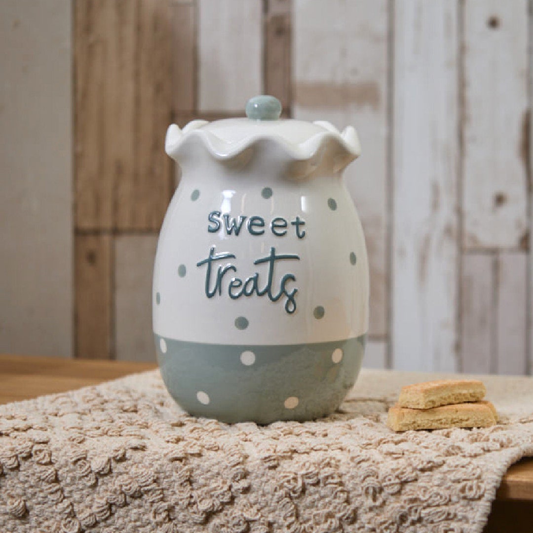 Fluted Sweet Treats Ceramic Canister / Jar - Etsy