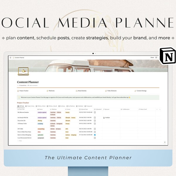 Notion Template Creators - Etsy