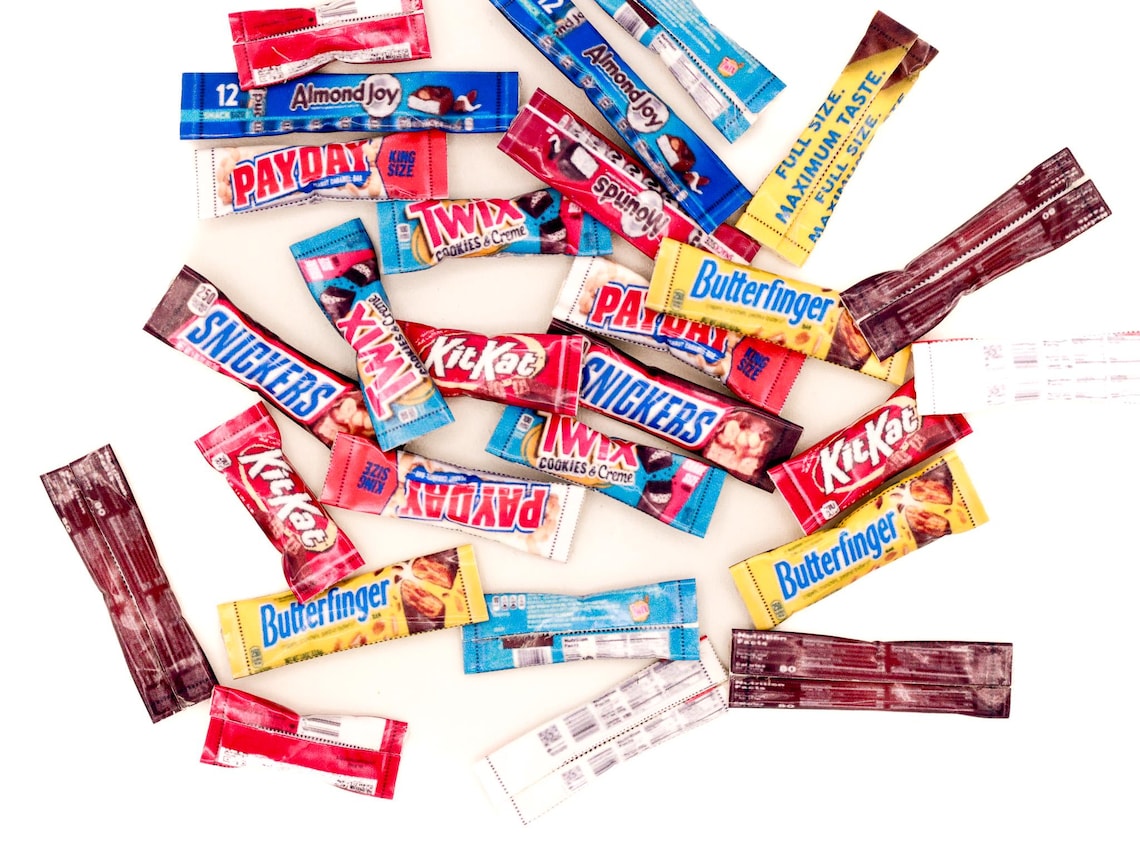 Miniature Chocolate Bars, Mini Christmas Candy, Dollhouse Miniature ...