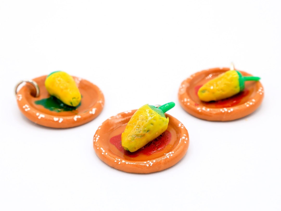 Miniature Chile Relleno Charm: Handmade Mexican Altar Food Decor - Etsy