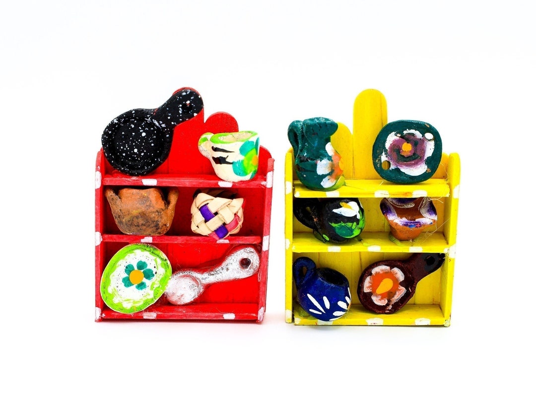 Mexican Miniature Kitchen, Traditional Trastero, Trasterito De Madera ...