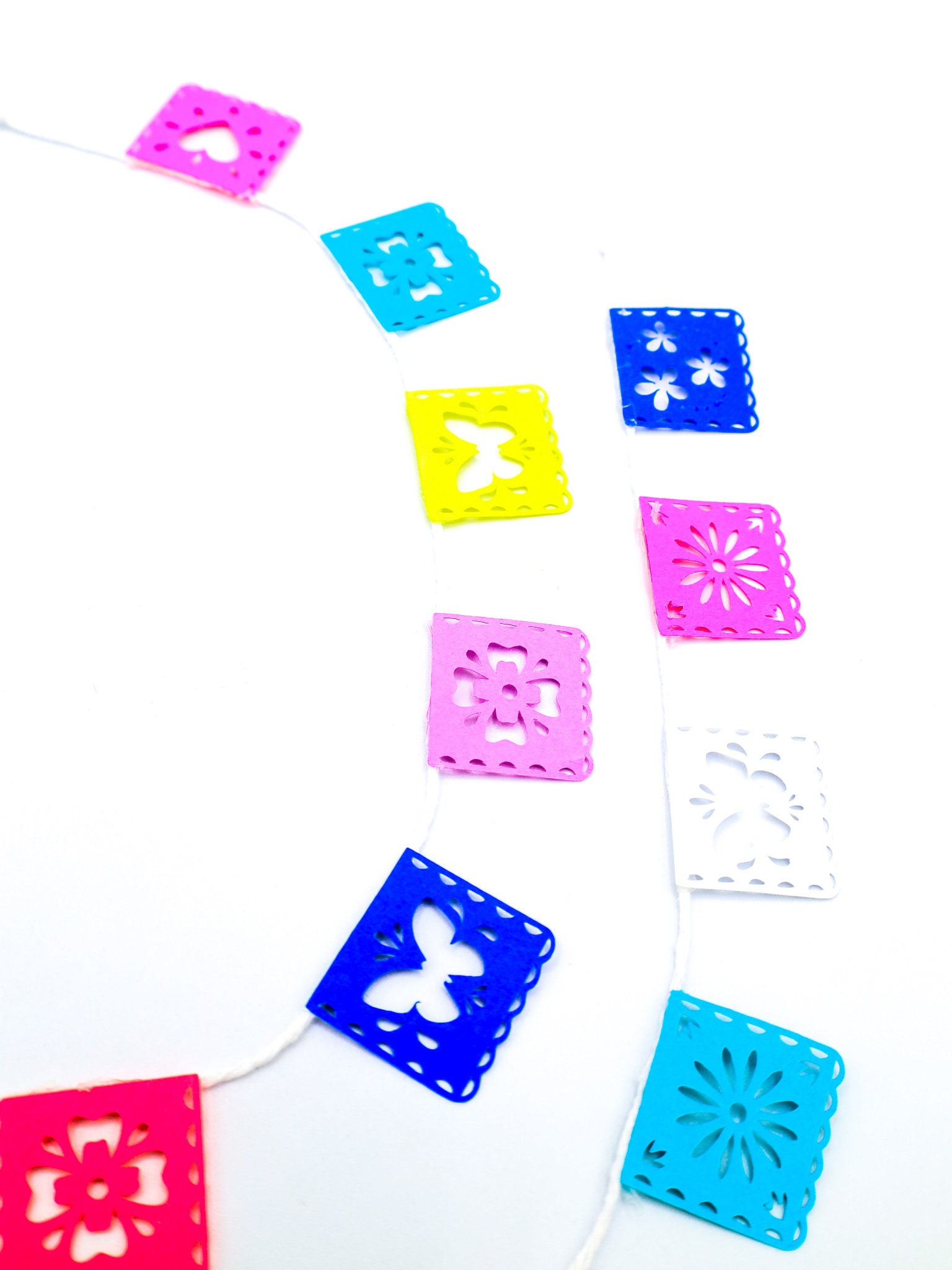 Day of the Dead Mini Papel Picado, Calavera Skull Banner, Mexican Mini ...