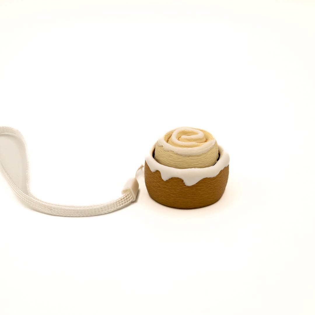Cinnamon Roll Fidget Clicker Sensory Toy, Keyboard Clicker, Keychain ...