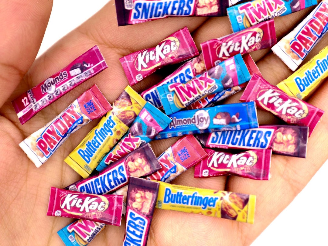Miniature Chocolate Bars, Mini Christmas Candy, Dollhouse Miniature ...