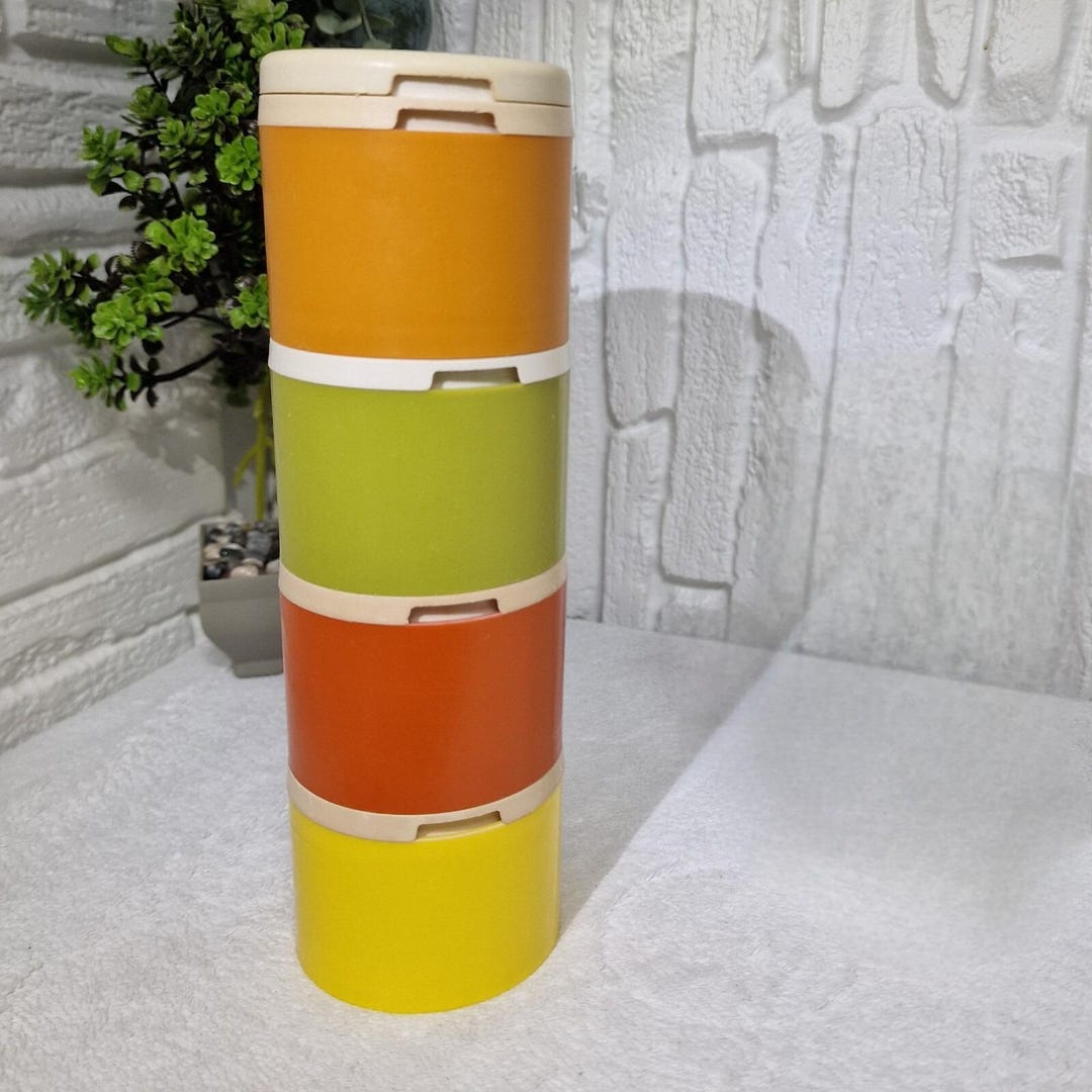 Vintage Tupperware Spice Tower – Retro Kitchen Shaker Set, Made in ...