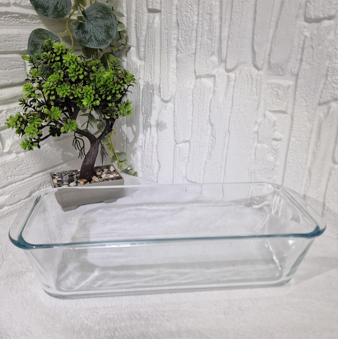 Vintage Pyrex Loaf Pan – France 839 A, Clear Borosilicate Glass Baking ...