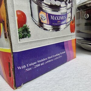 Vintage Maximus Stainless Steel Hot Pot - 2500ml, Original Box, NOS - Etsy