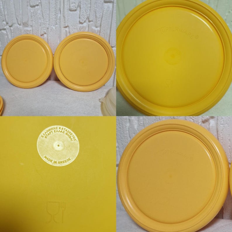 Vintage Tupperware Little Diner Set – Retro Yellow Bowls & Lids - Etsy