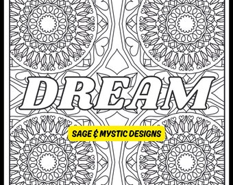 Black Power Magic Mandala Coloring Page PDF | Black History Month ...