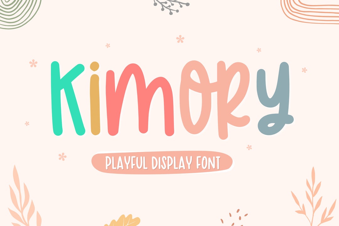 Kimory Font, Crafty Font, Display Font, Cute Font,bold Font,procreate ...