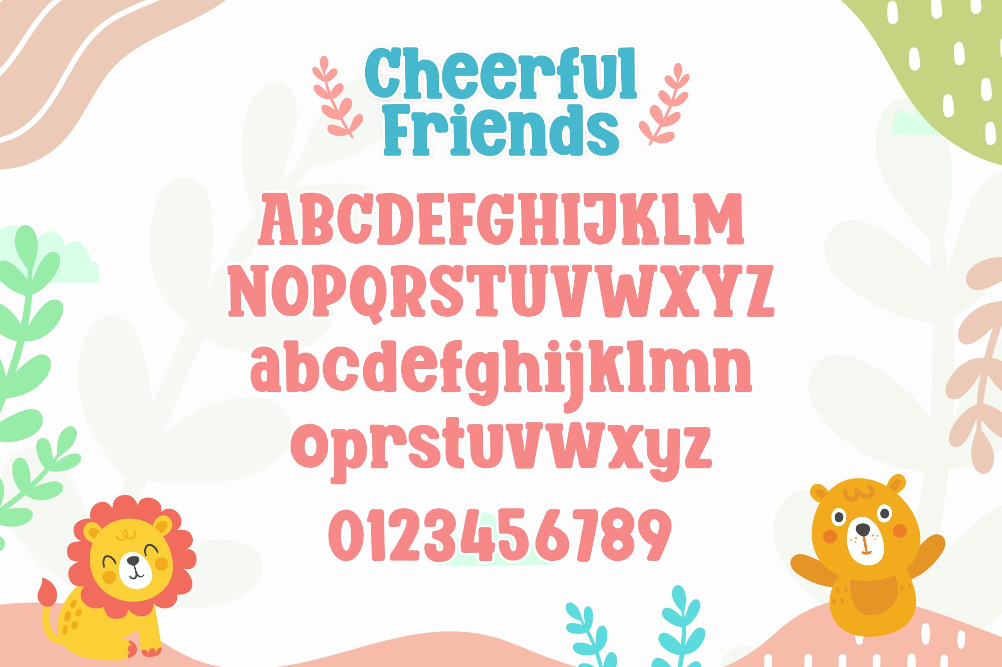 Cheerful Friends Font, Crafty Font,display Font,cute Font,bold Font ...