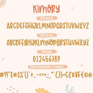 Kimory Font, Crafty Font, Display Font, Cute Font,bold Font,procreate ...