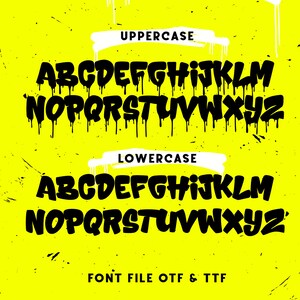 Badrips Dripping Font Graffiti, Display Font, Graffiti Font, Procreate ...