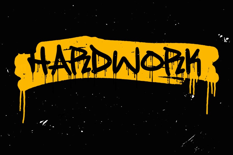 Dripskings Graffiti Font, Display Font, Graffiti Font, Procreate Font ...